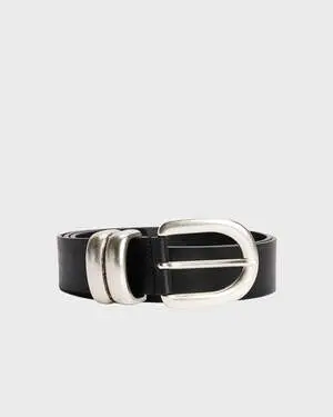 BY MALENE BIRGER Zoira Leather Belt - Black