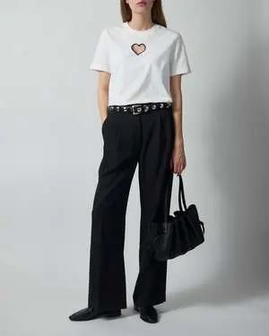 CLOEYS Heart T-shirt - White