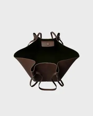 Yuzefi Large Mochi Pebble Grain Bag - Espresso