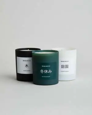 WAKAKUU Candle White Christmas