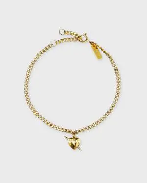 MARIA NILSDOTTER Tuvstarr's Heart Bracelet - Gold