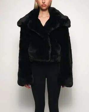 Acne Studios Faux Fur Collar Jacket
