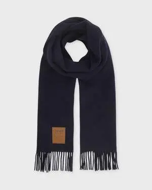 GANNI Scarf Double Face Wool - Sky Captain