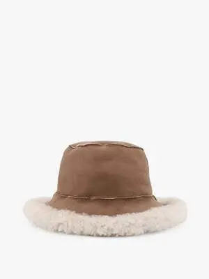 Brunello Cucinelli Shearling Trapper Hat - Beige