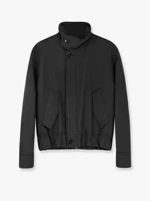 AMI Paris Virgin Wool Bomber Jacket - Grey