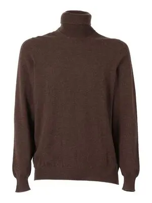 Fedeli High Neck Long Sleeve Knit Sweater