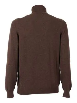 Fedeli High Neck Long Sleeve Knit Sweater