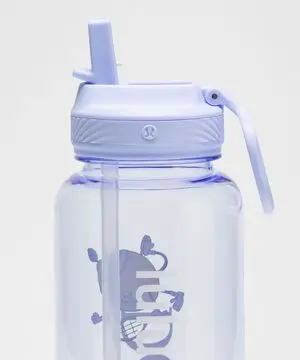Lululemon Back To Life Clear Bottle 32oz Straw Lid
