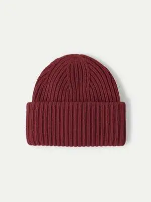 Veronica Beard Wool-cashmere Beanie - Burgundy