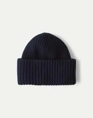 Veronica Beard Wool-Cashmere Beanie Navy