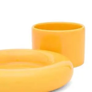 GUSTAF WESTMAN Chunky Cup And Saucer - Yellow