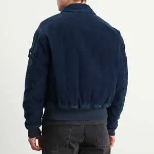 Stone Island Indigo Micro Corduroy Work Jacket - Blue Rinsed