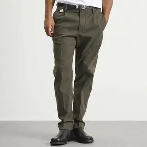 Nn07 Bill Pleated Trousers - Dark Army