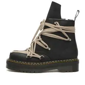 Rick Owens X Dr. Martens 1460 Quad Sole Megalace Boots