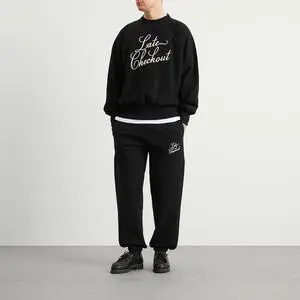 LATE CHECKOUT Script Crewneck Sweatshirt