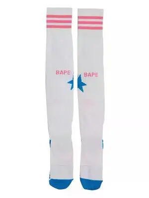 Adidas Bape Football Socks - White