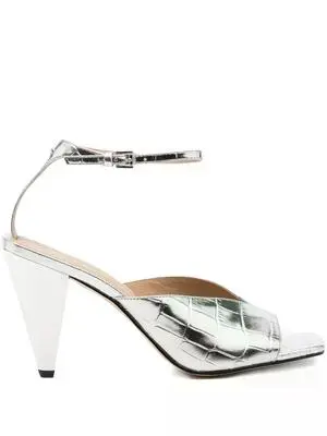 Michael Kors 90mm Electra Sandals - Silver