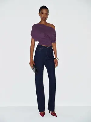 REFORMATION Iris Knit Top - Purple