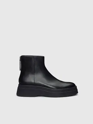 REFORMATION Nadira Ankle Boot - Black