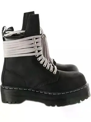 Rick Owens Quad Sole Steel Toe Combat Boots