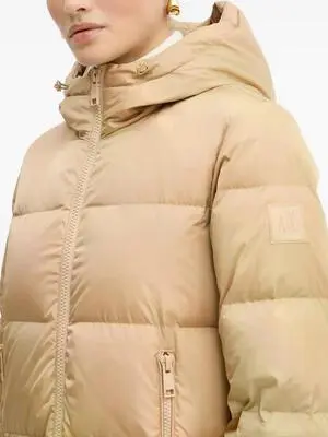 Armani Exchange Padded Hooded Coat - Neutrals