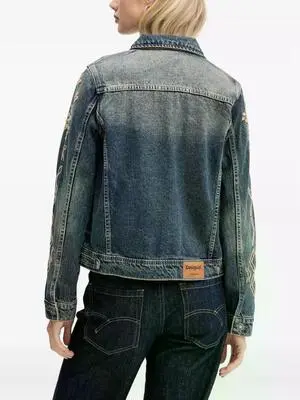 Desigual Embroidered Denim Jacket