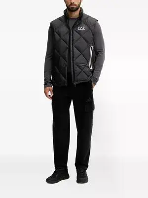 EA7 Logo-detail Quilted Gilet