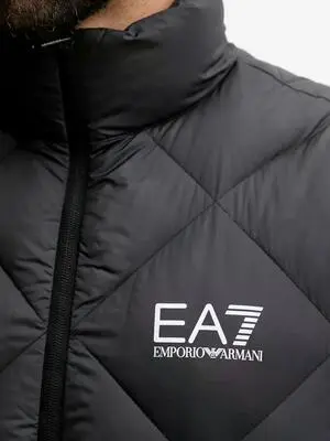 EA7 Logo-detail Quilted Gilet