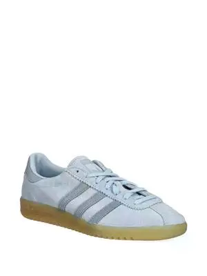 Adidas Three-stripe Lace-up Sneakers - Blue