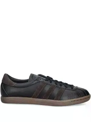 Adidas Tobacco Three-stripe Lace-up Sneakers - Black