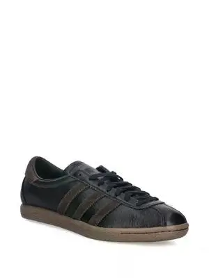 Adidas Tobacco Three-stripe Lace-up Sneakers - Black