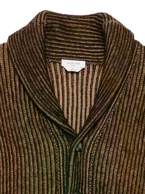 Jacob Cohen Striped Shawl-collar Cardigan - Brown