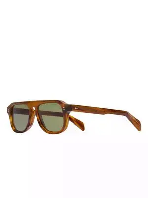 CUTLER & GROSS Pilot Frame Sunglasses - Brown