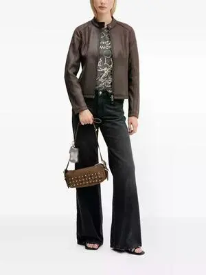 Desigual Zip-fastening Jacket - Brown