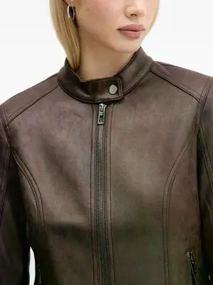 Desigual Zip-fastening Jacket - Brown