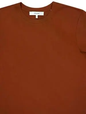 FRAME Short-sleeve Cotton T-shirt - Brown