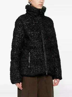 Moncler Zip-fastening Tweed Jacket