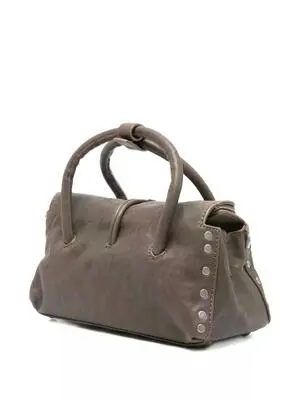 ZANELLATO Stud-embellished Tote - Brown