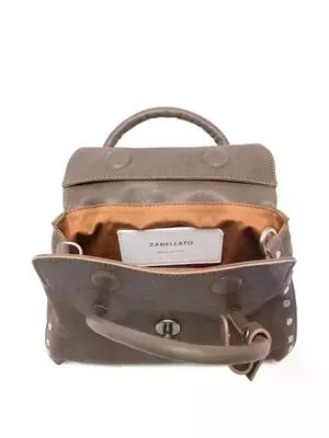 ZANELLATO Stud-embellished Tote - Brown
