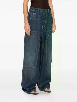 MAISON MARGIELA Panelled Trousers - Blue