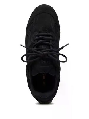 Axel Arigato Slow Runner Layered Suede Sneakers - Black