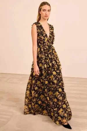Ulla Johnson Aida Cascading Ruffle Gown