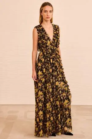 Ulla Johnson Aida Cascading Ruffle Gown