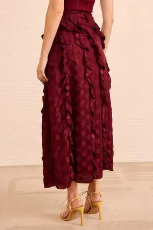Ulla Johnson Poppy Cascading Ruffle Midi Skirt