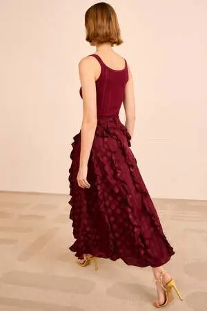 Ulla Johnson Poppy Cascading Ruffle Midi Skirt