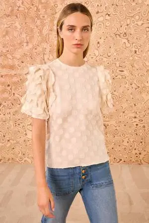 Ulla Johnson Opal Puff Sleeve Top