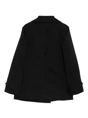 Comme Des Garçons Crease-pockets Pea Coat