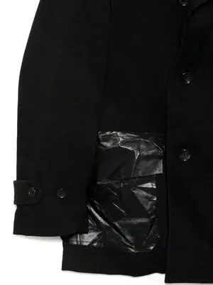 Comme Des Garçons Crease-pockets Pea Coat