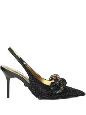 Kurt Geiger Chain Embellished Heeled Pumps - Black