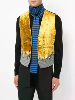 HAIDER ACKERMANN Striped Skinny Scarf
